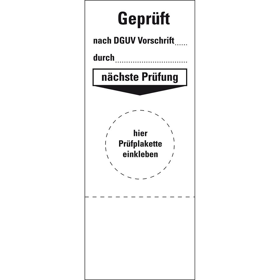 König Werbeanlagen Hinweisschild Grundeti. Geprüft, nach DGUV Vorschrift.., inkl. Prüfpl., 5/Bo