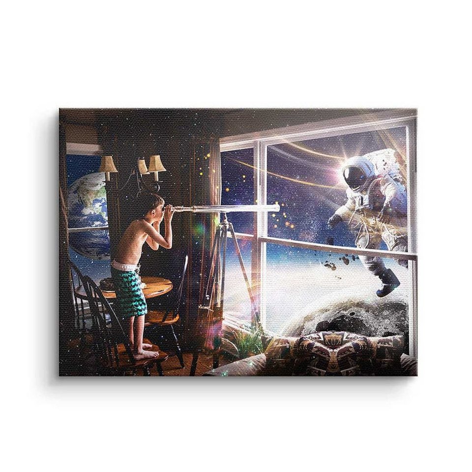 Dotcomcanvas® Leinwandbild Be A Big Dreamer Premium Leinwandbild