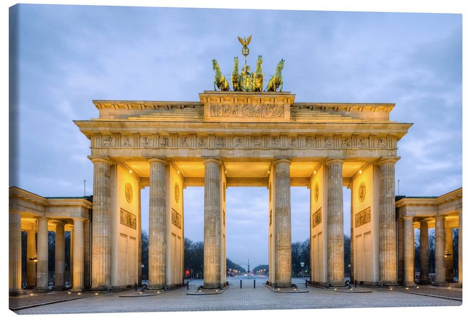 Posterlounge Leinwandbild Michael Valjak Brandenburger Tor In Berlin