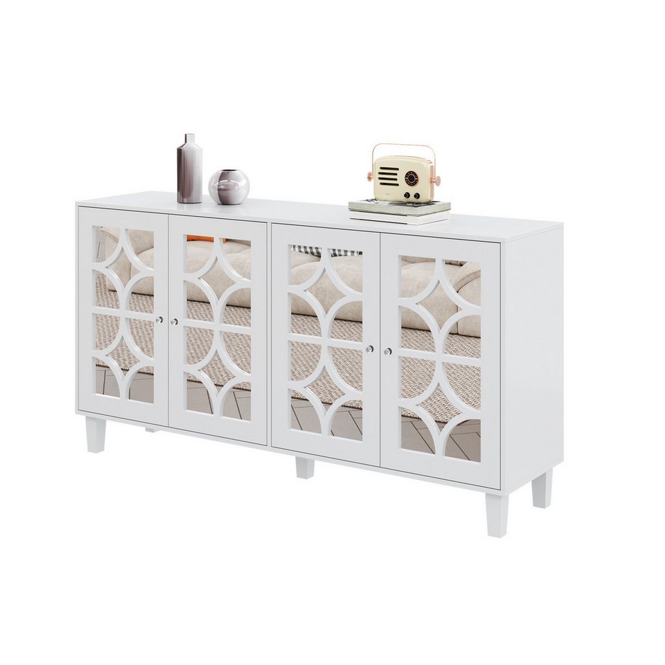 Ideasy Sideboard Verspiegeltes Sideboard Anrichte Im Luxus Stil