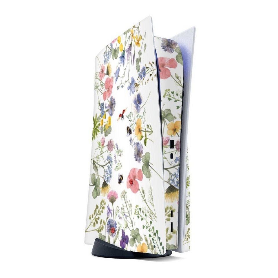 Deindesign Handyhülle Biene Blumen Muster Bunte Frühlingsblumen Und