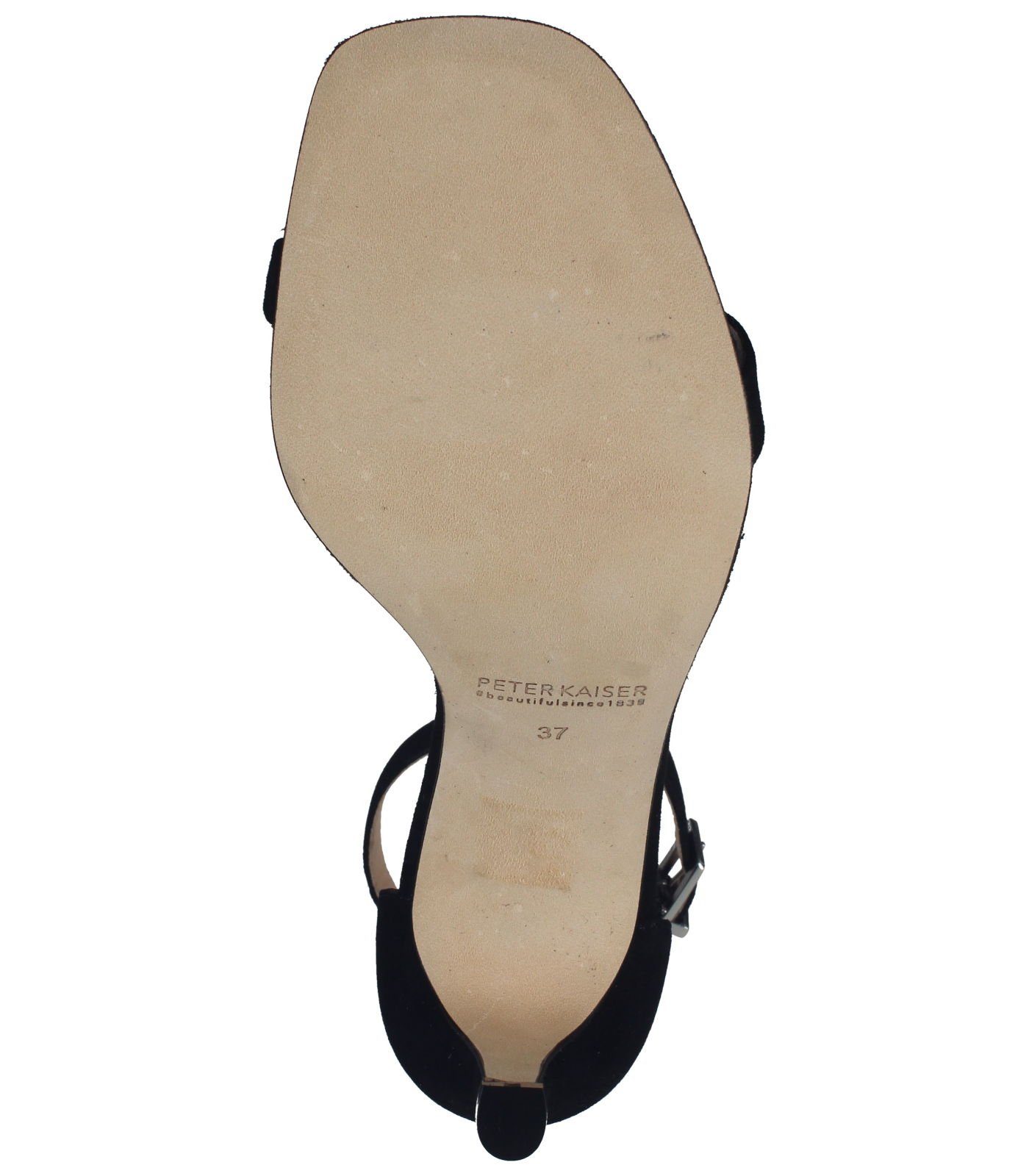 Peter Kaiser Sandalen Veloursleder High-Heel-Sandalette, Absatzform ...