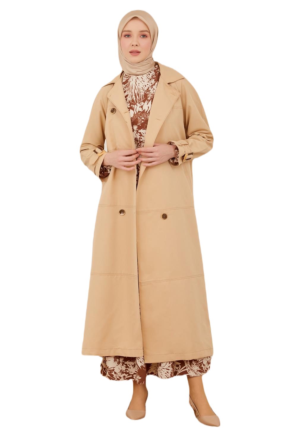 Armİne Langmantel Armine Cutaway Topcoat Moderne Und Elegante Hijab Mode