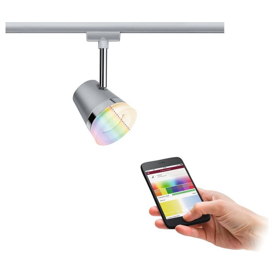 Click Licht Stromschienensystem Smarter Led Schienenspot Urail In Chrom