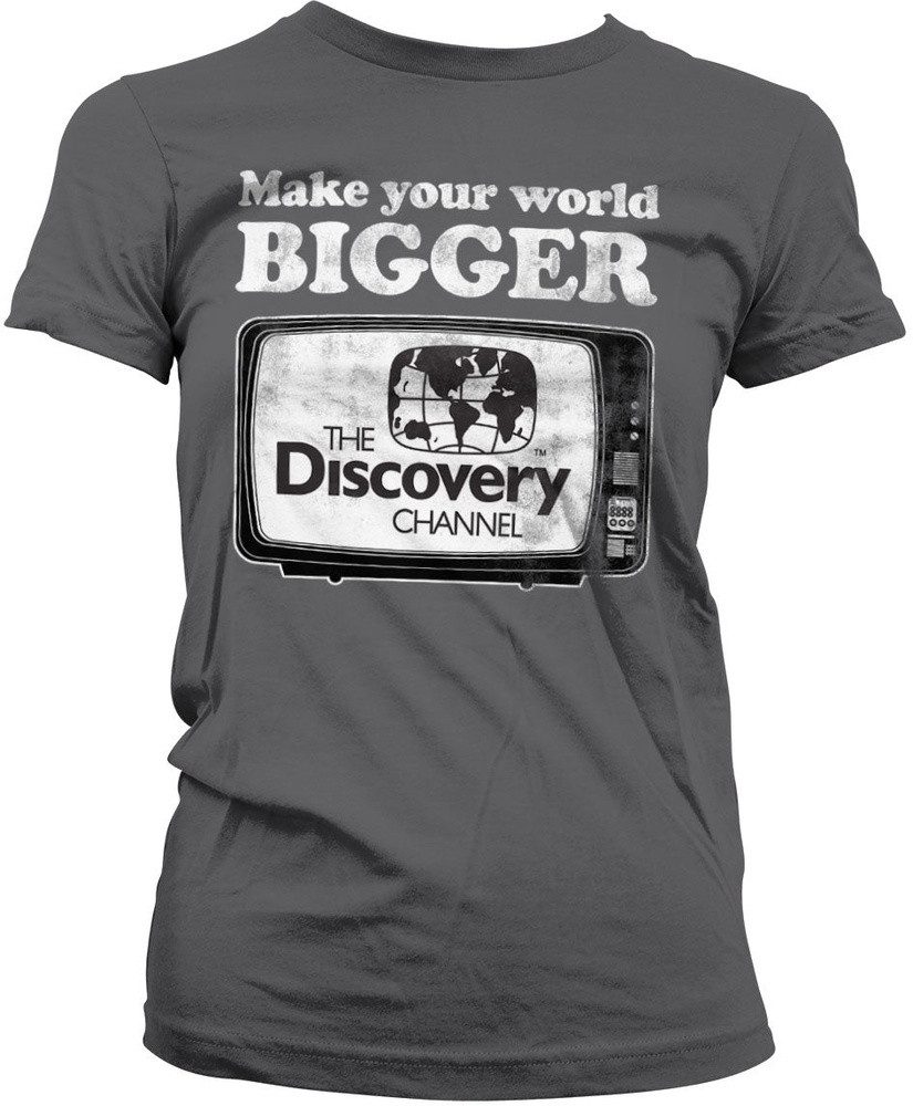 Discovery T-Shirt Make Your World Bigger Girly Tee