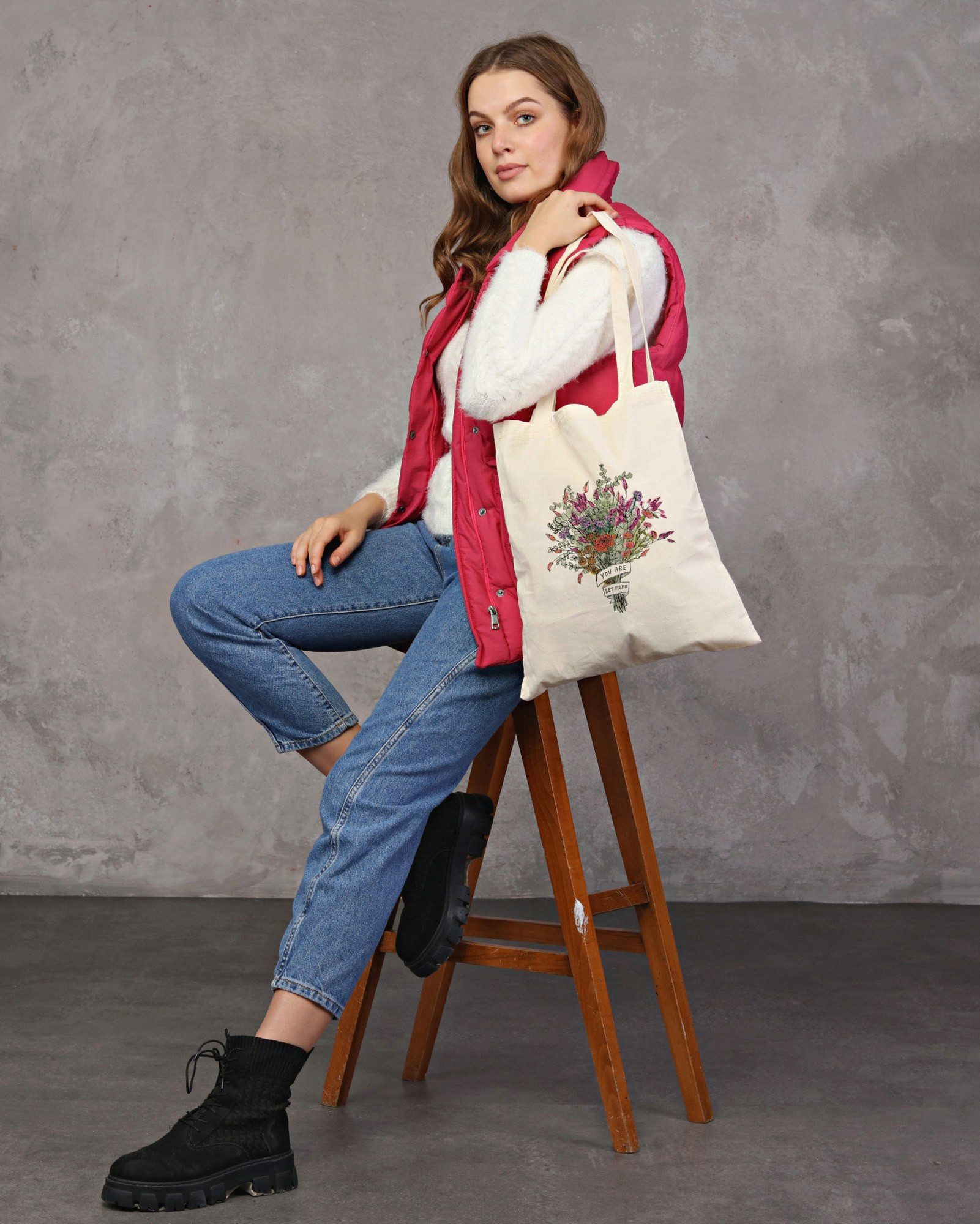 lucky bees Rucksack 100% COTTON BLENDED POLYESTER, 35 x 40 cm G1243