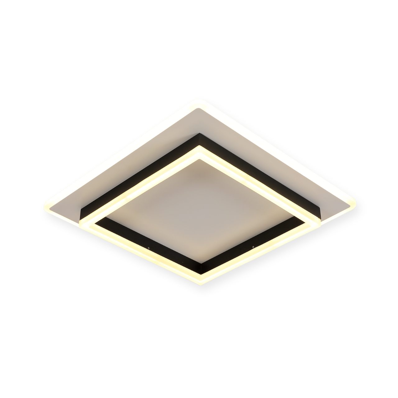 Goeco LED Deckenleuchte Quadratische Dekoleuchte, Acryl-Deckenleuchte ...