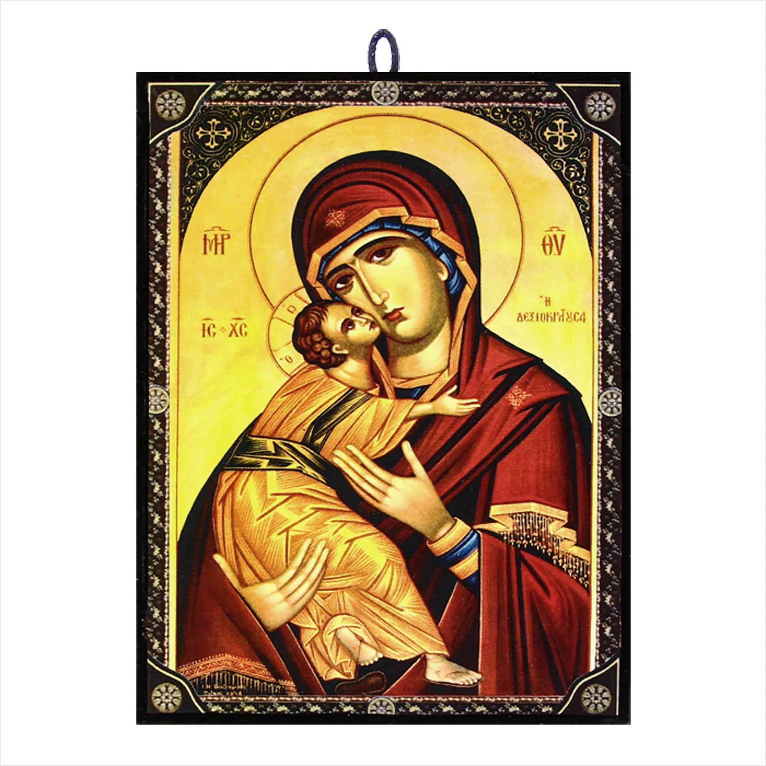 NKlaus Bild Ikone Maria Dexiokratousa orthodox Zertifizierte Reproduktion aus Grie, Religion