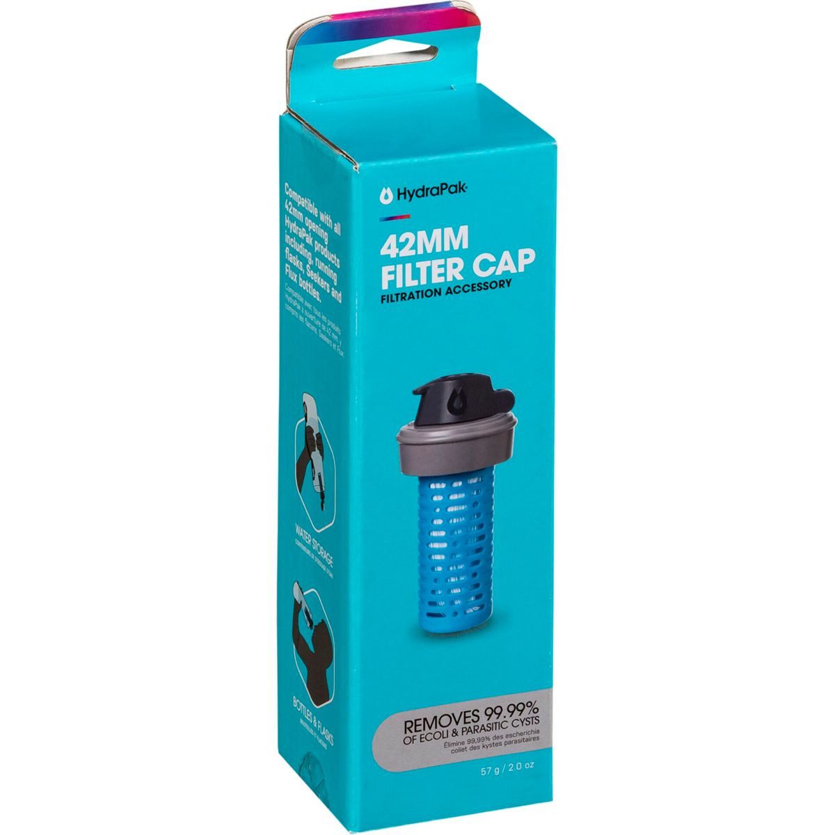 HydraPak Wasserfilter Filterkappe 42mm blau, Wasserfilteranlage