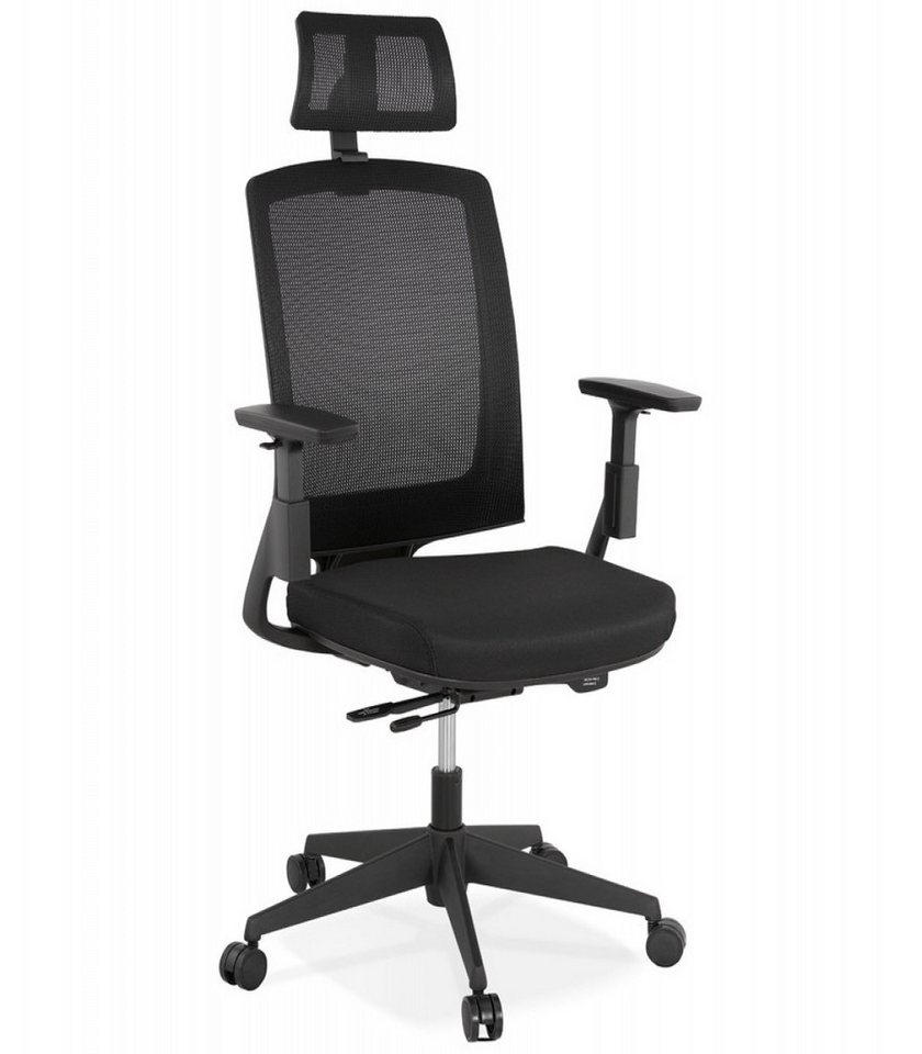 Kadima Design Bürostuhl Ergonomischer Bürostuhl Aus Textil Schwarz