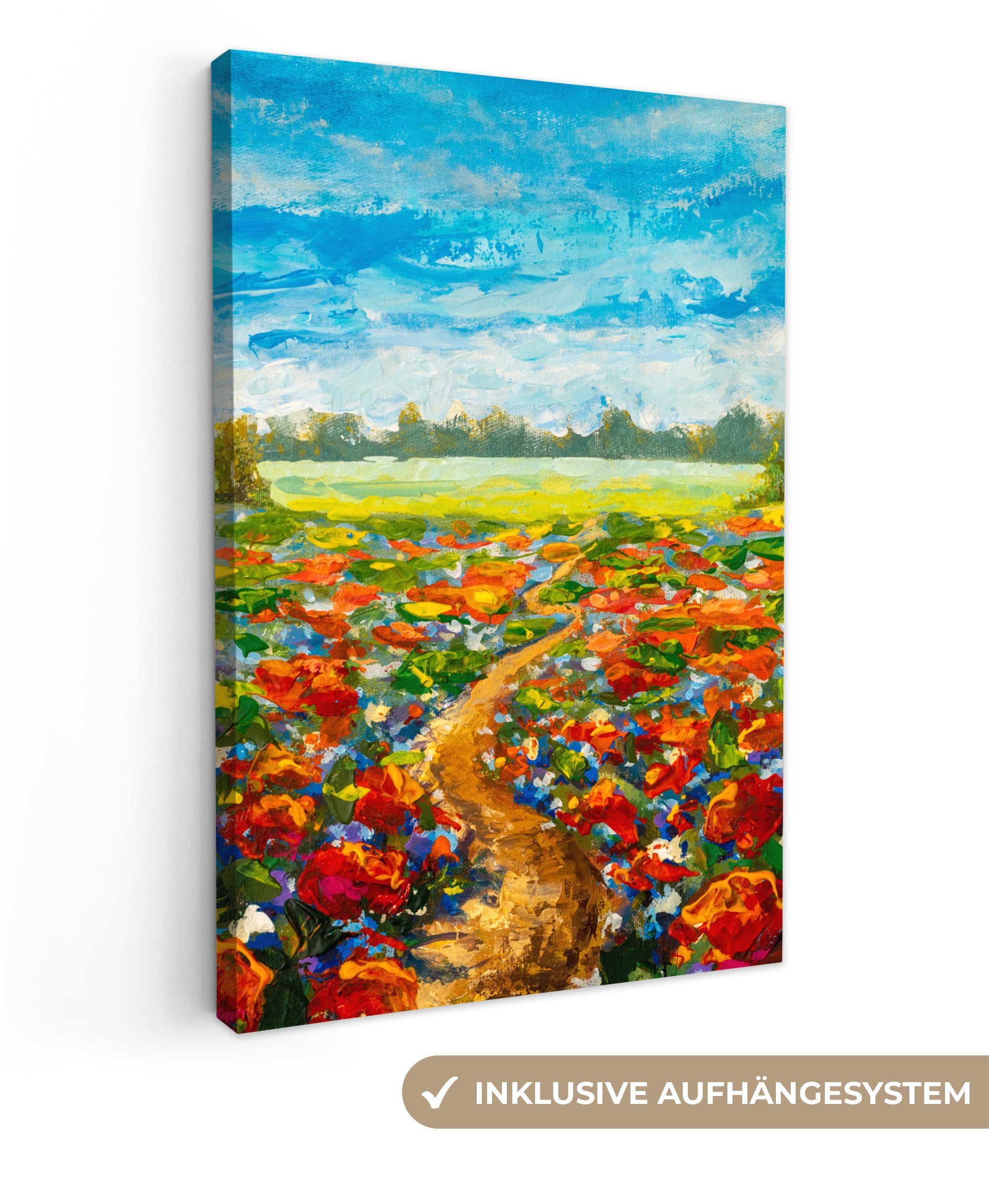 Onemillioncanvasses® Gemälde Malerei Ölfarbe Blumen Natur 1 St