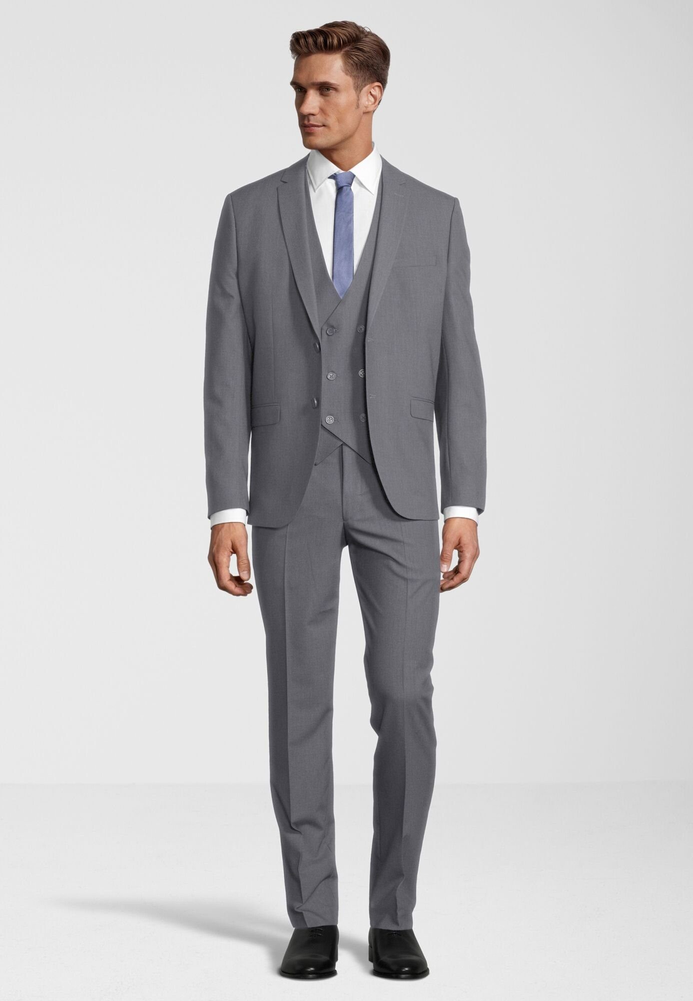 SteffenKlein Anzug Slim-Fit (3-tlg), Klassisch-moderner Anzug, der auch ...