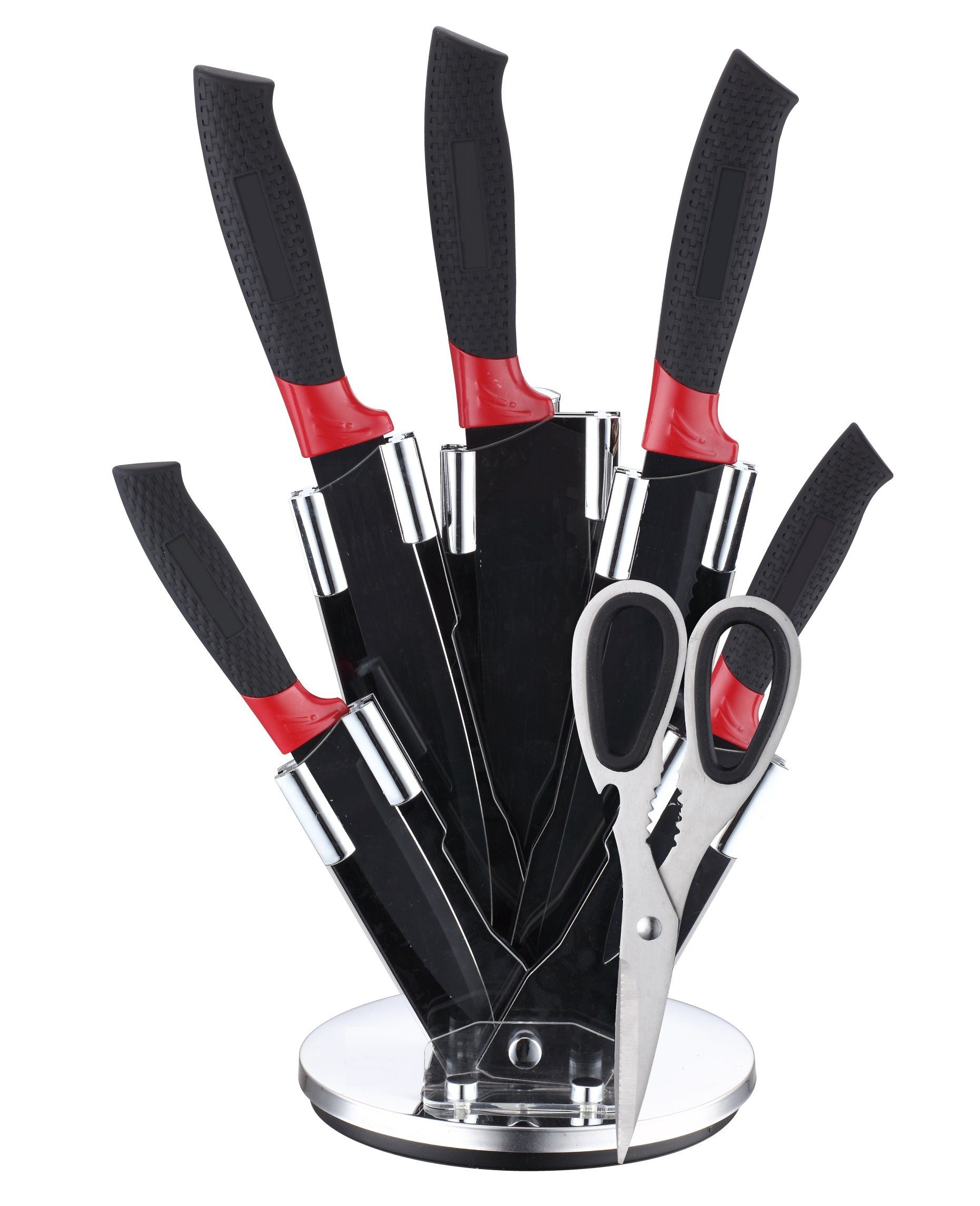 Cheffinger Messer Set 7 Teiliges Profi Messer Set Drehbar Messerset 7 Tlg