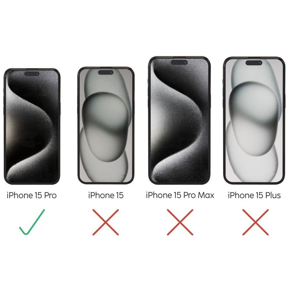 Hama Schutzfolie Hama Schutzglas Super Hybrid für iPhone 15 Pro, Schutzglas