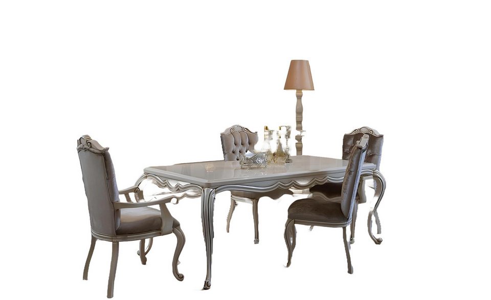 Xlmoebel Kommode 7 Teiliges Speisezimmer Ensemble Esstisch Mit 4