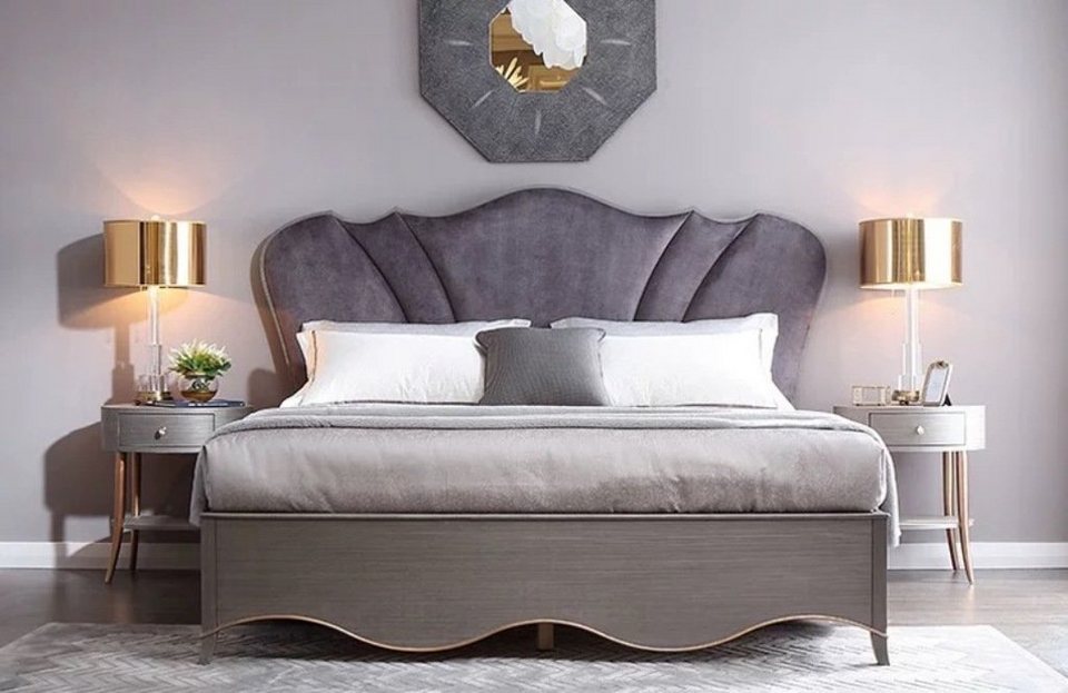 Jvmoebel Schlafzimmer Set Bett 2x Nachttisch 3tlg Schlafzimmer Set