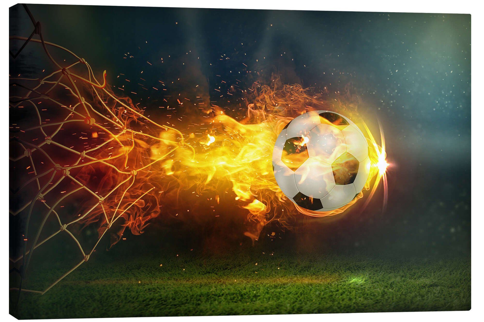 Posterlounge Leinwandbild Michael Artefacti Fußball Champion