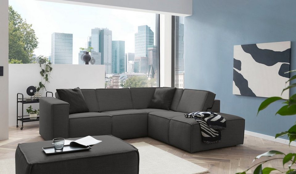Trendmanufaktur Ecksofa Dice Mit Sitztiefenverstellung Und