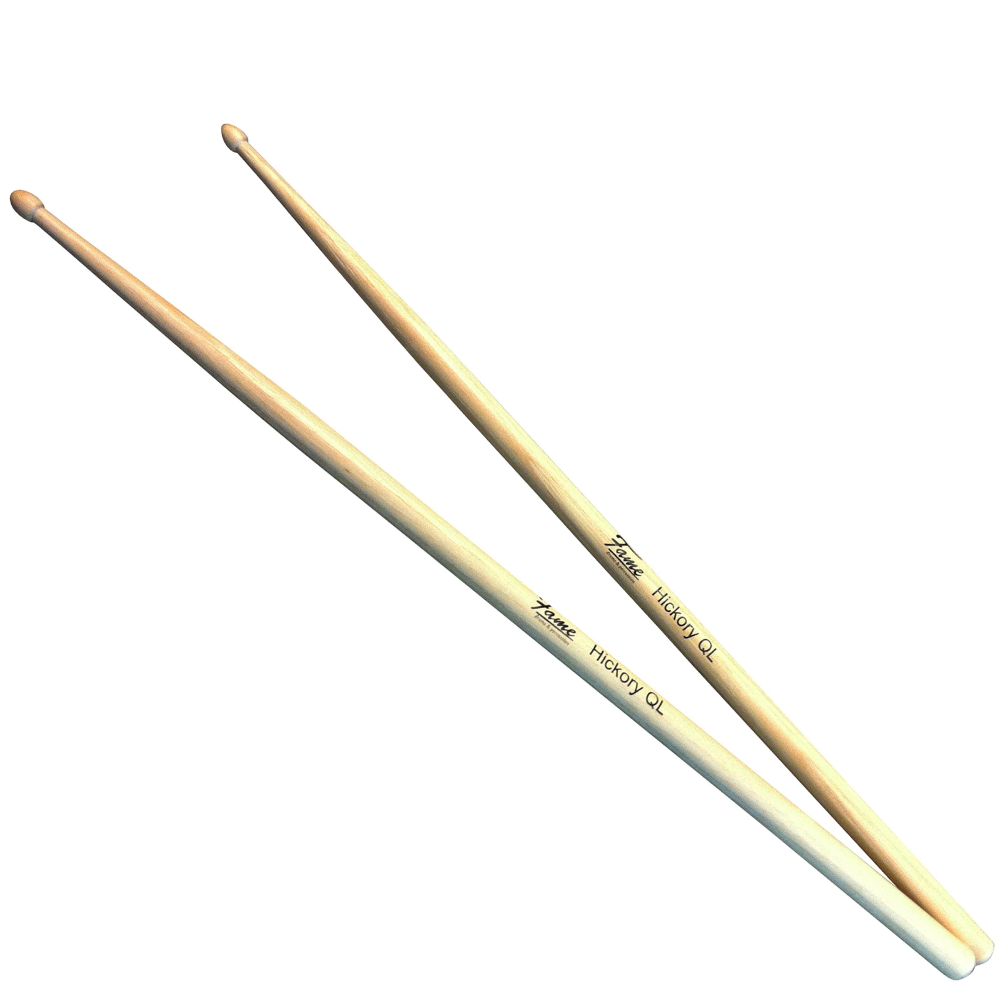 FAME Drumsticks, Hickory Sticks QL, Wood Tip