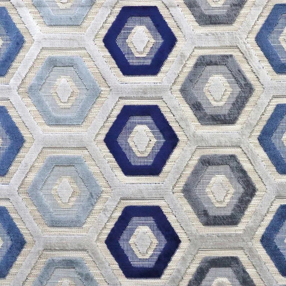 Stofferia Stoff Polsterstoff Samt Jacquard Mayaimi Goldgelb, Breite 140 ...