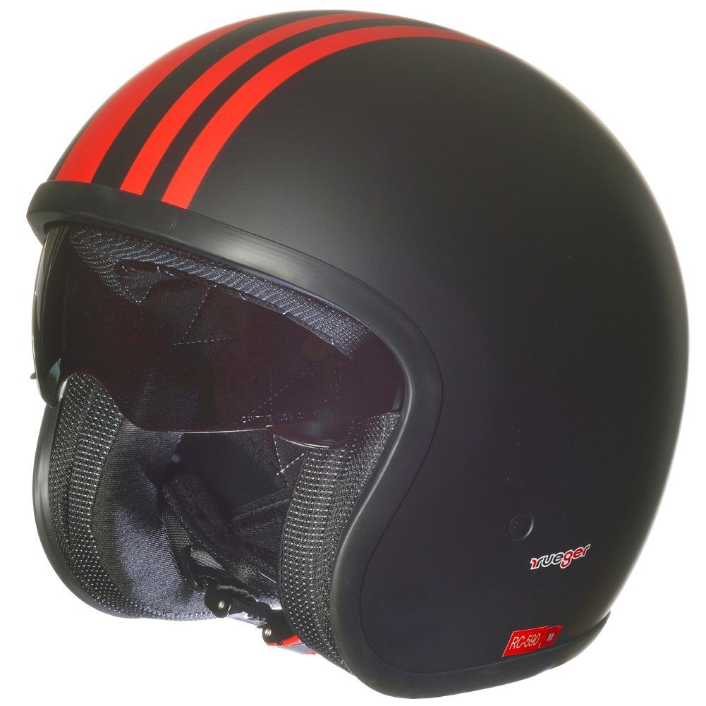 rueger-helmets Motorradhelm RC-590 Jethelm Custom Motorradhelm Chopper ...