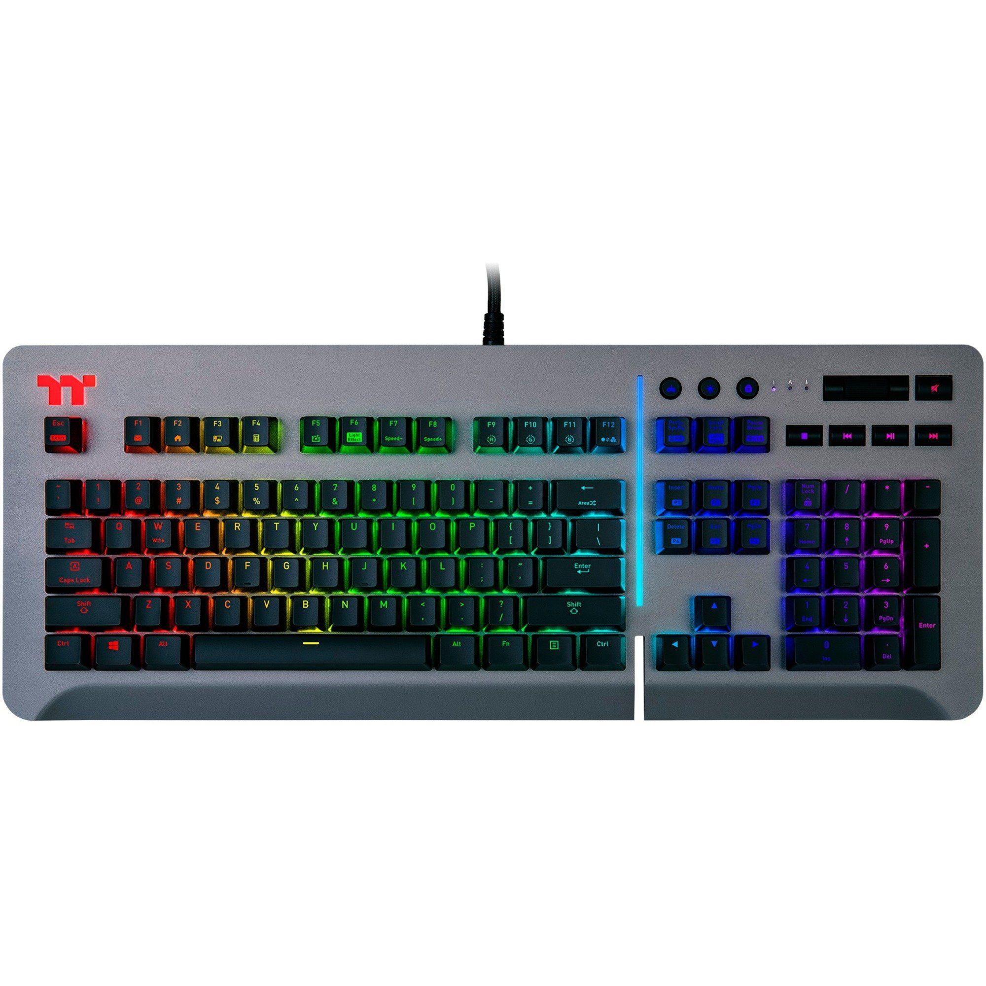 Thermaltake TT Level 20 RGB Cherry Silver Switch Tastatur, Tasten ...