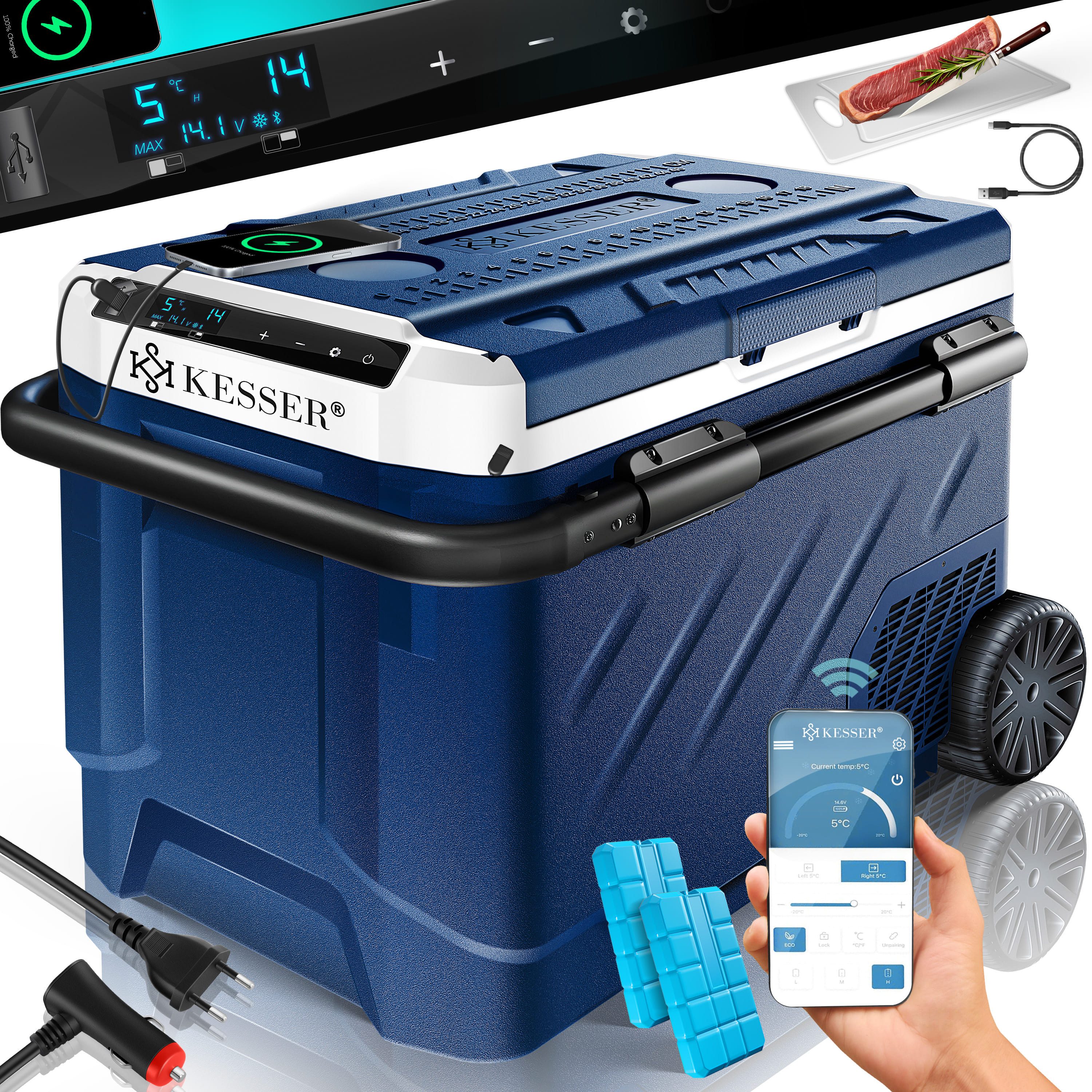 Kesser Thermobehälter Kompressor Kühlbox 2in1 Doppelzone Kühl