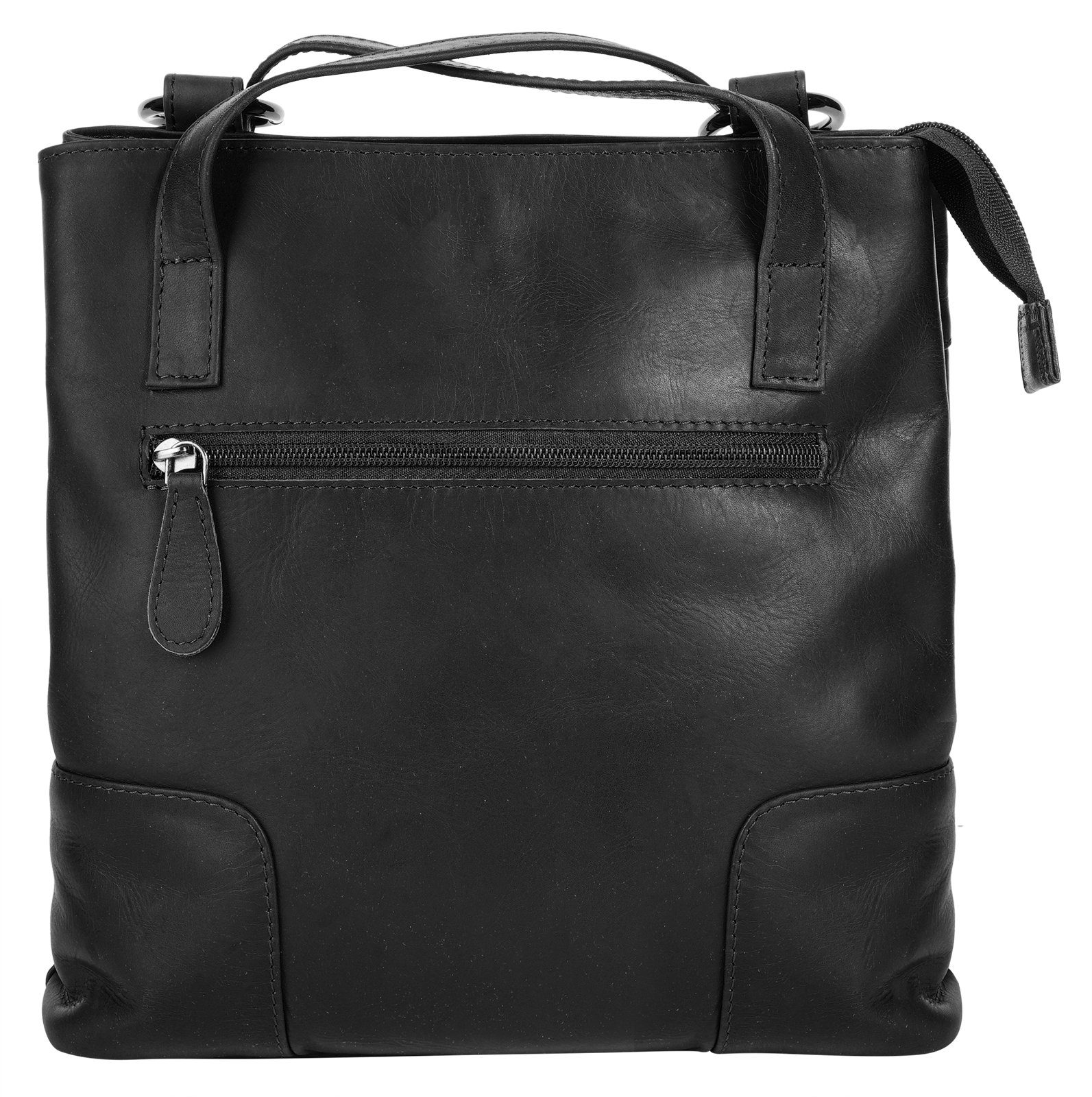 Cluty Cityrucksack, echt Leder, Höhe 25 cm x Breite 25 cm x Tiefe 7 cm