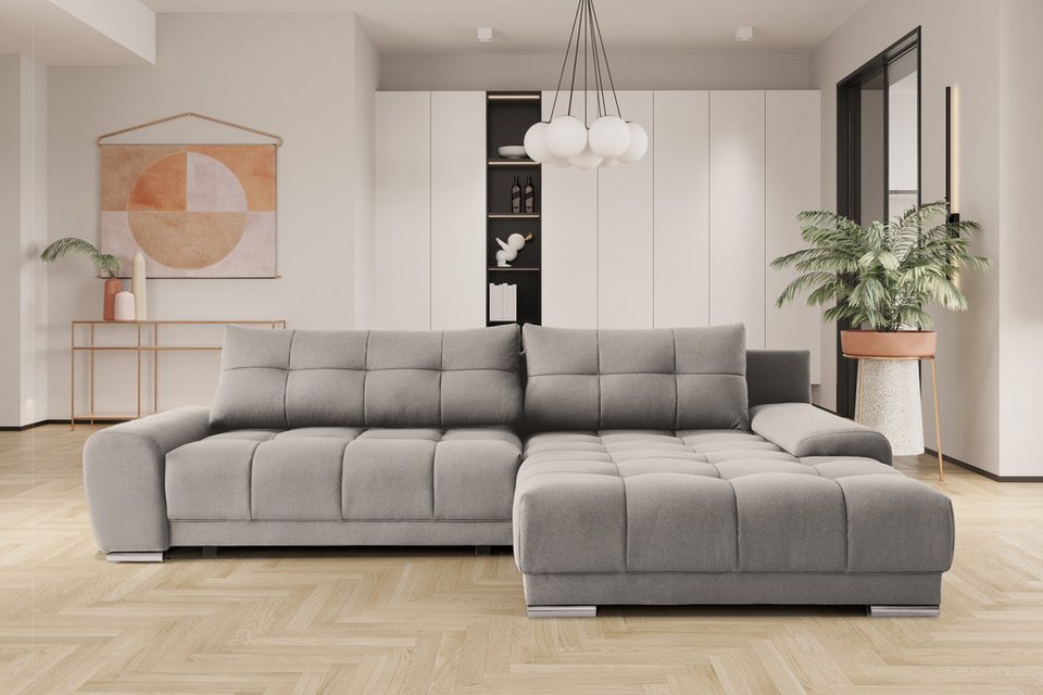 Kaiser Möbel Chaiselongue Ecksofa Mit Schlaffunktion Und Bettkasten
