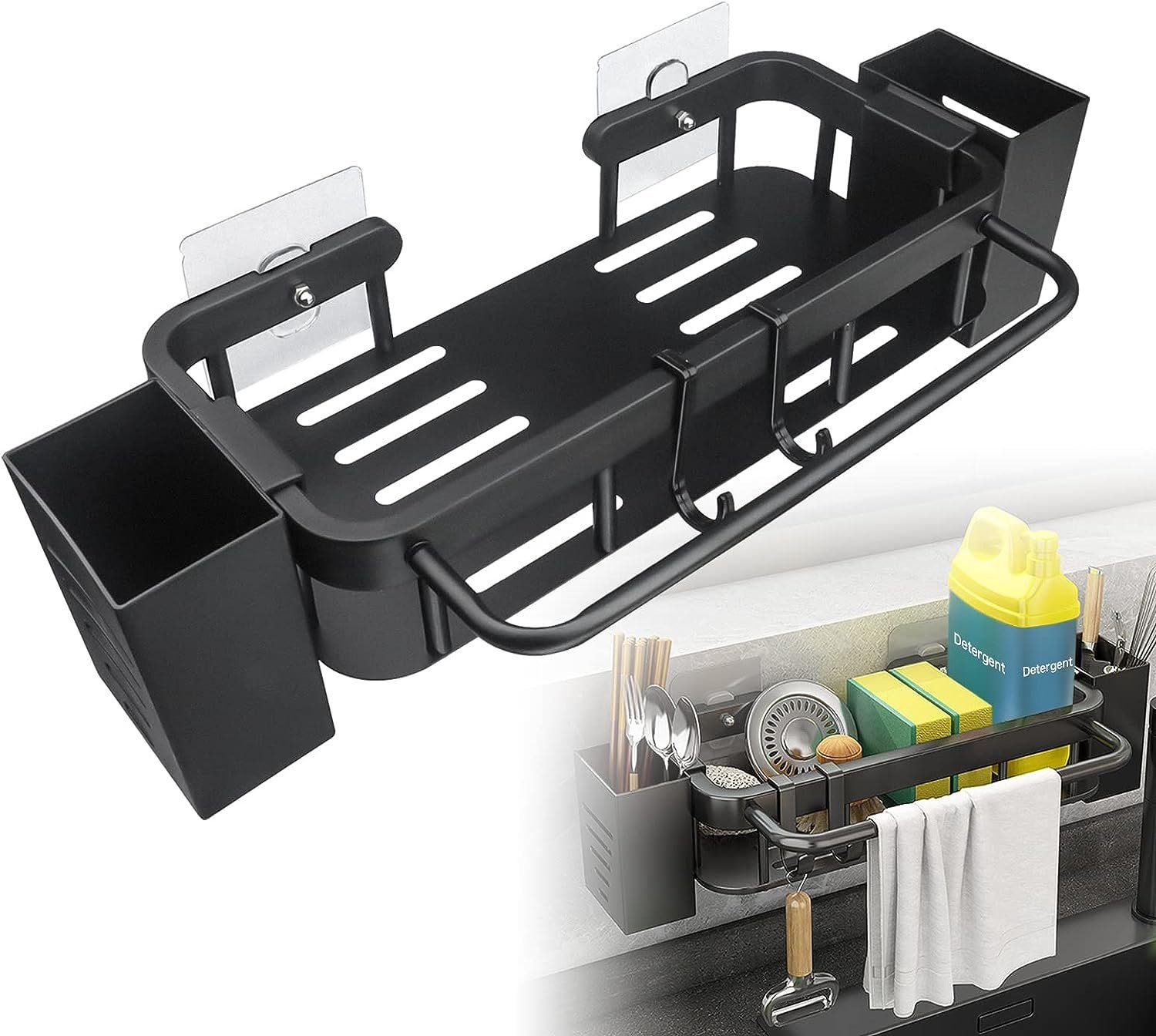 Welikera Küchenorganizer Set Spülbecken Organizer Hängend Mit 2