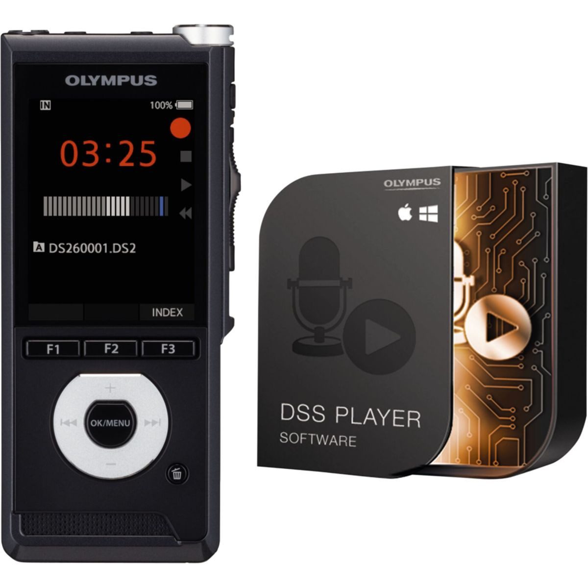 Olympus DS-2700 mit ODMS 8 Digitales Diktiergerät, Aufnahmegerät digital