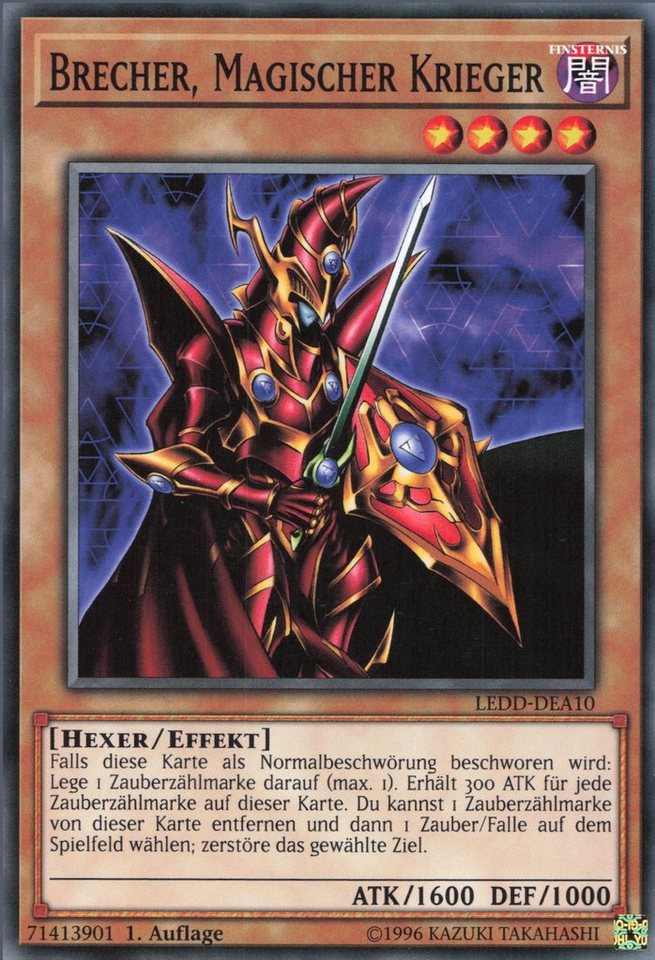 Recollectibles Sammelkarte Yugioh Karte Brecher Magischer Krieger Yu
