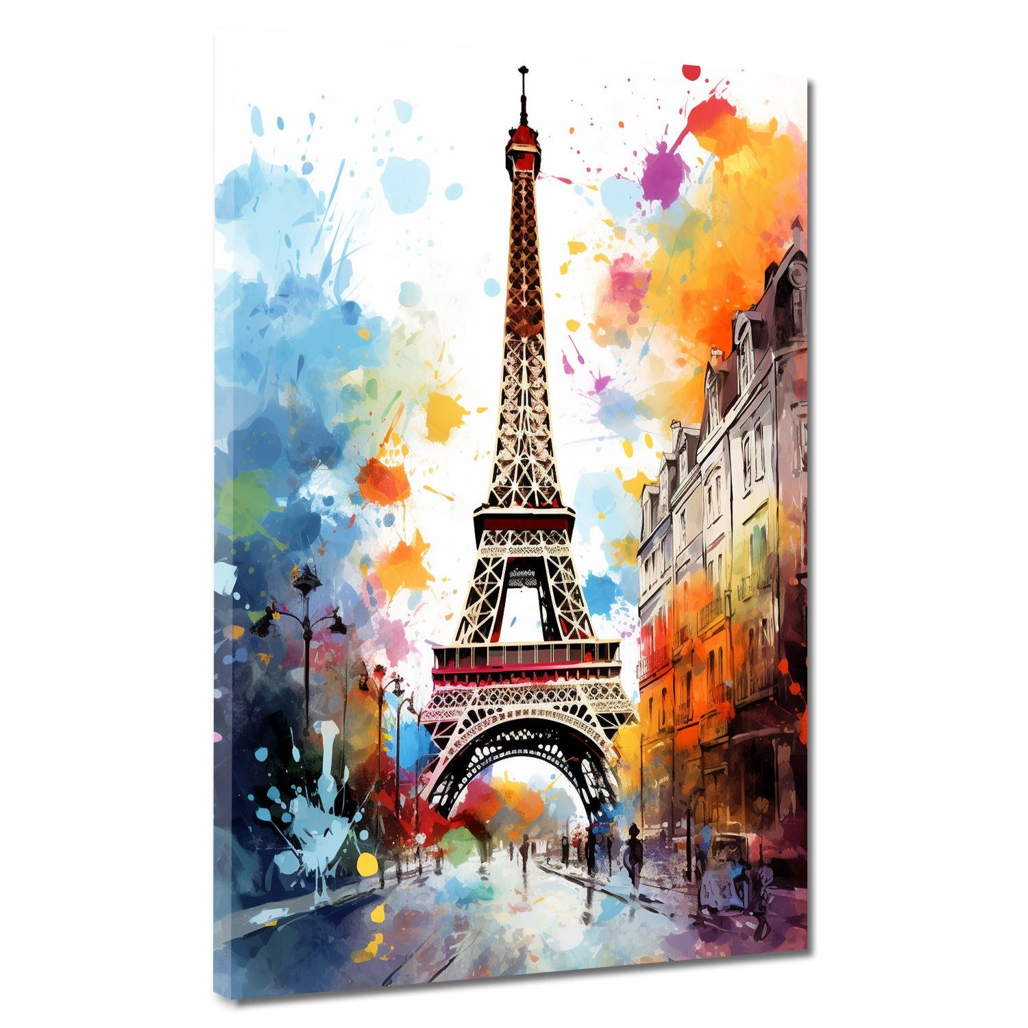 Artedinoi Leinwandbild Eiffelturm Paris Abstract Leinwandbild Wandbild