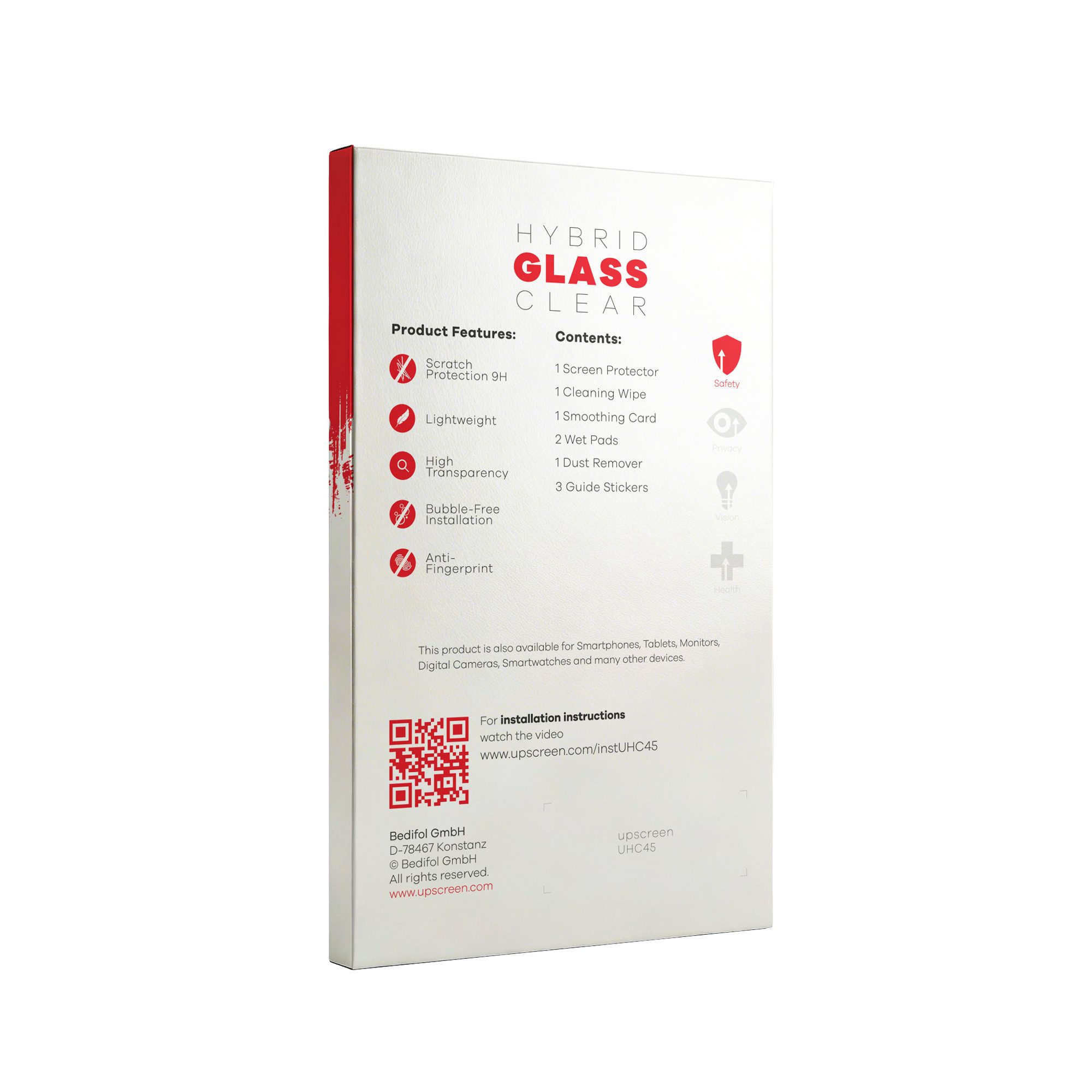 upscreen Displayschutzglas Folie für Hiby R8 II, Schutzfolie Glas ...