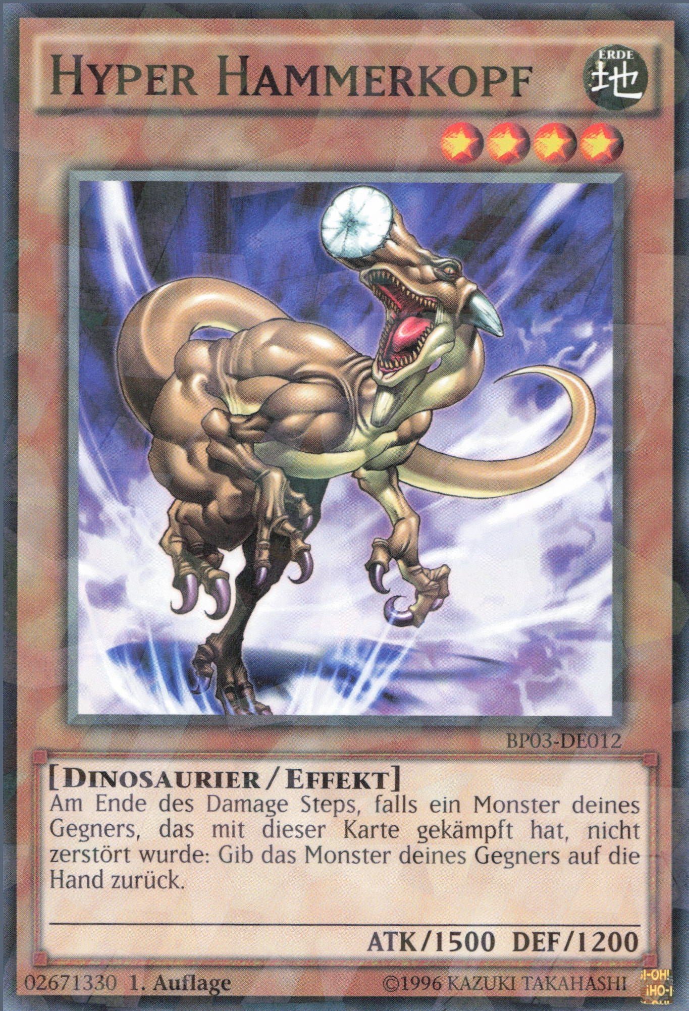 ReCollectibles Sammelkarte YuGiOh Karte Hyper Hammerkopf (V.2) deutsch, Yu-Gi-Oh! Karte BP03 ...