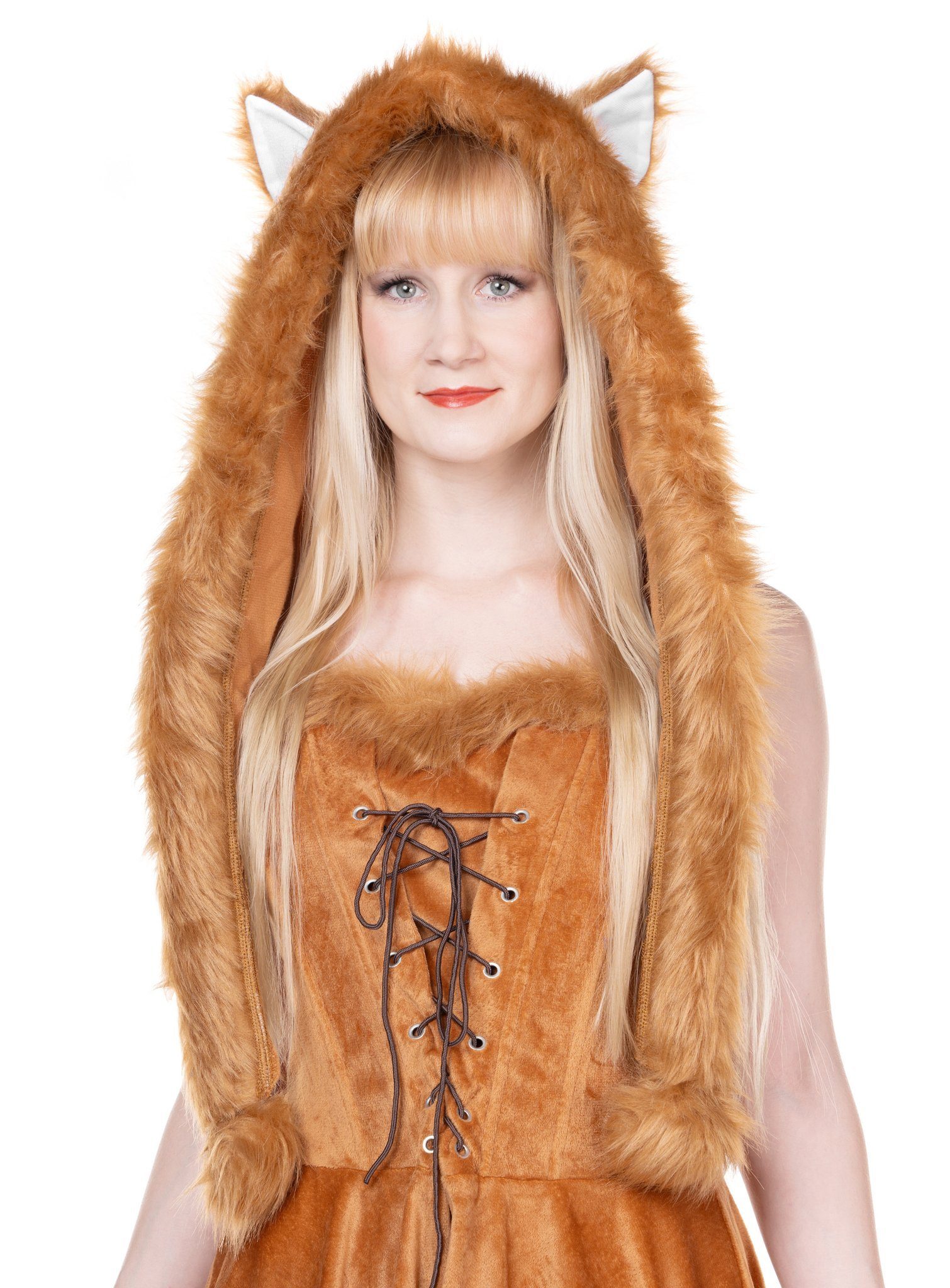 JADEO Kostüm Sexy Fuchs Damenkostüm rotbraun, Faschingskostüm ...