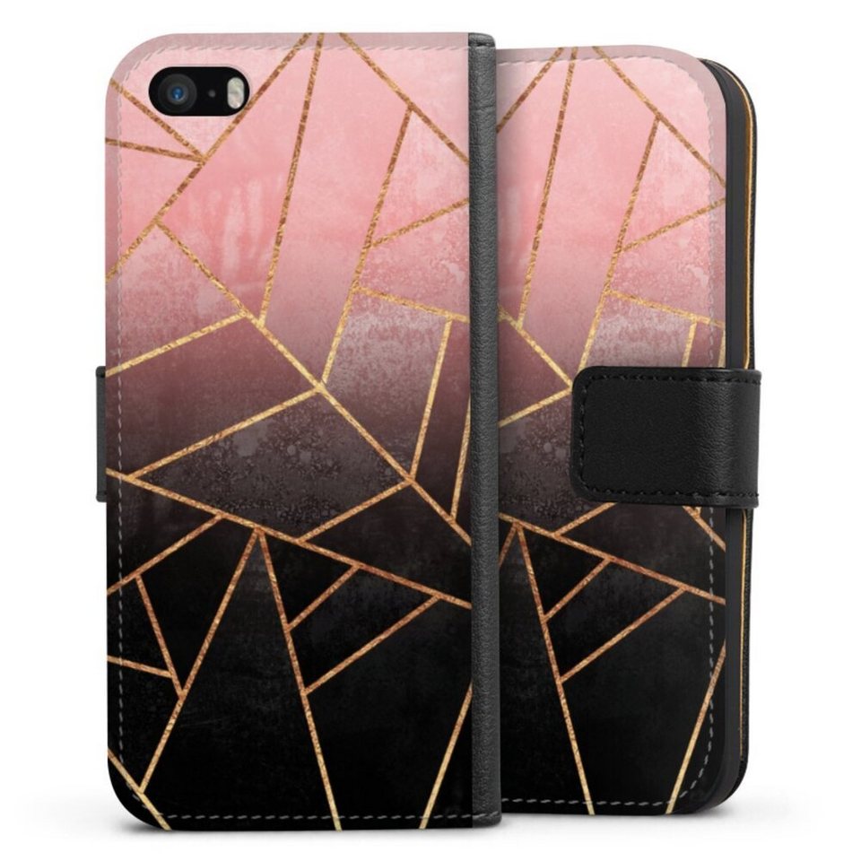 Deindesign Handyhülle Farbverlauf Geometric Gold And Kupfer Pink And