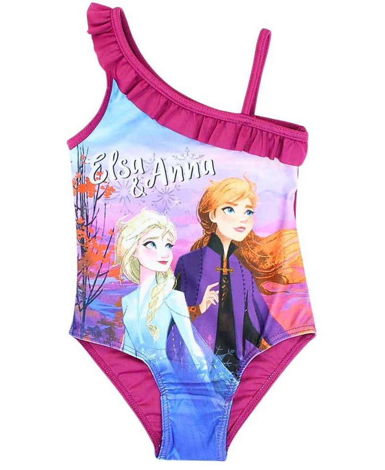 Disney Frozen Badeanzug Elsa And Anna Schwimmanzug Mit Rüschendetails Für