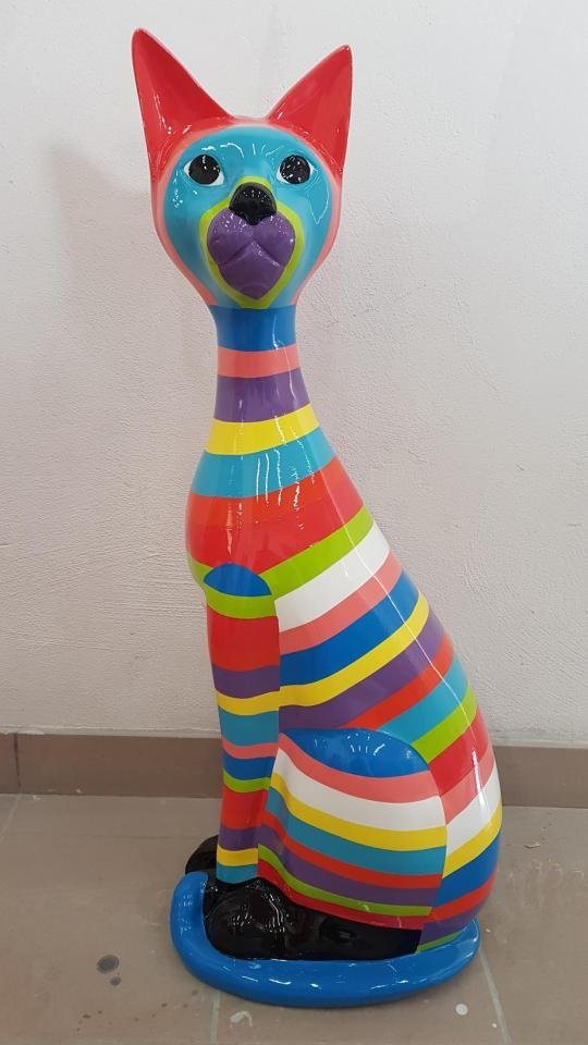 Jvmoebel Skulptur Handarbeit Abstrakte Figur Statue Design Bunte
