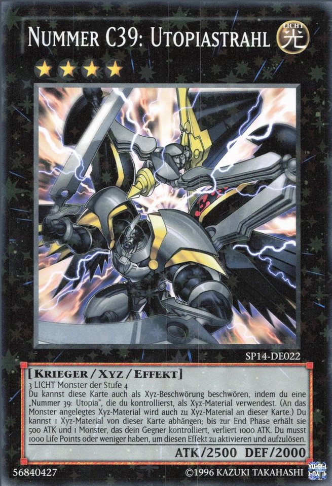 Recollectibles Sammelkarte Yugioh Karte Nummer C39 Utopiastrahl V 2