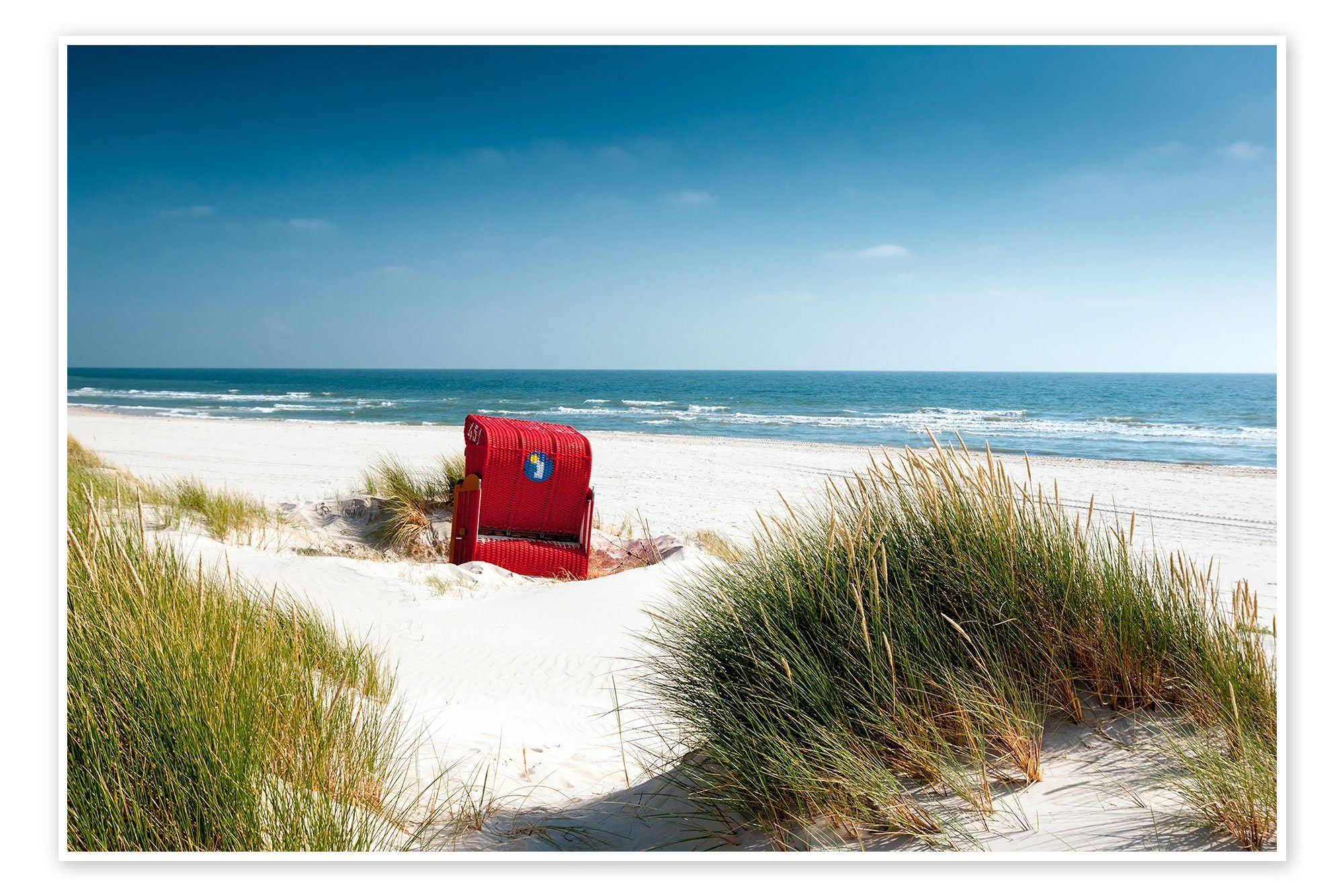 Posterlounge Poster Reiner Würz Nordsee Dünenlandschaft Wohnzimmer