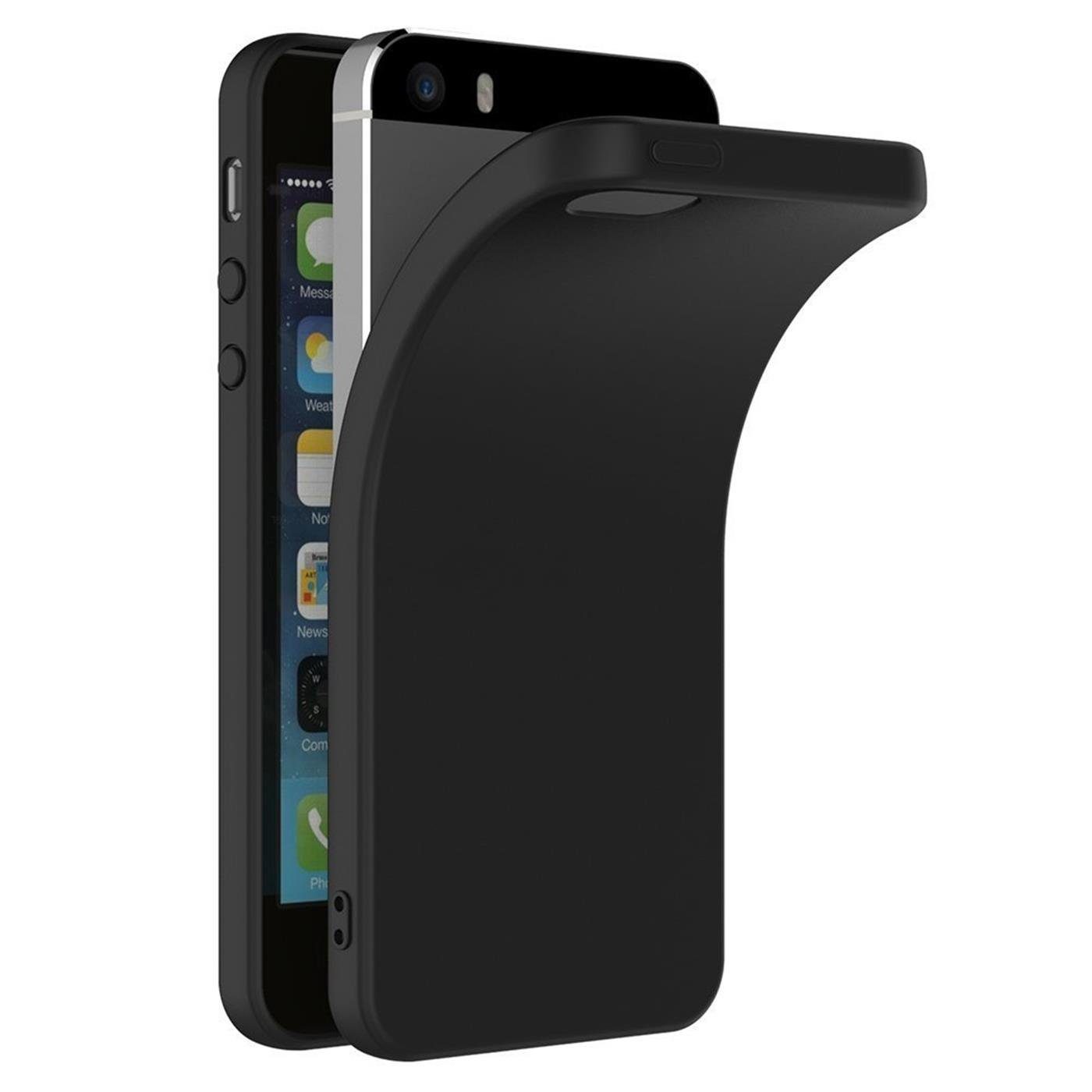 Coolgadget Handyhülle Black Series Handy Hülle Für Apple Iphone 5 5s