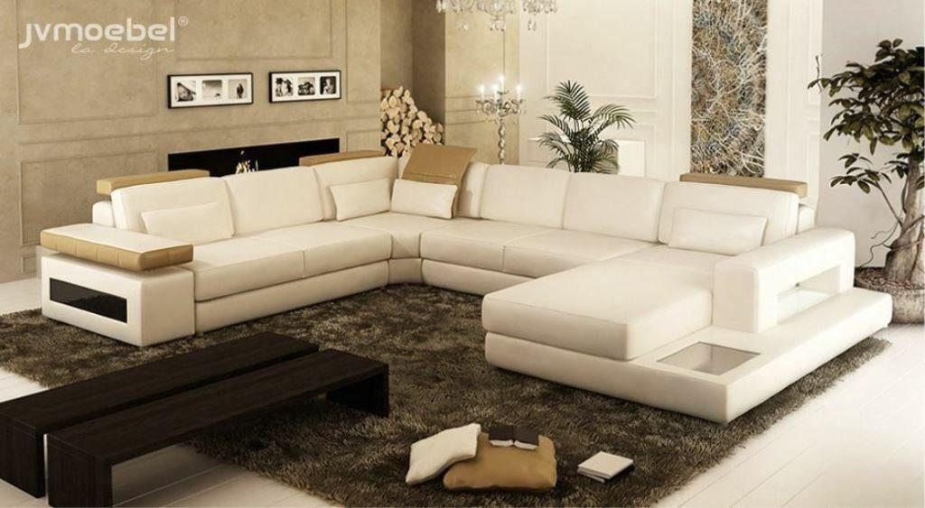 JVmoebel Ecksofa Wohnlandschaft Ecksofa Leder EckSofa Neu U Form Sofa ...