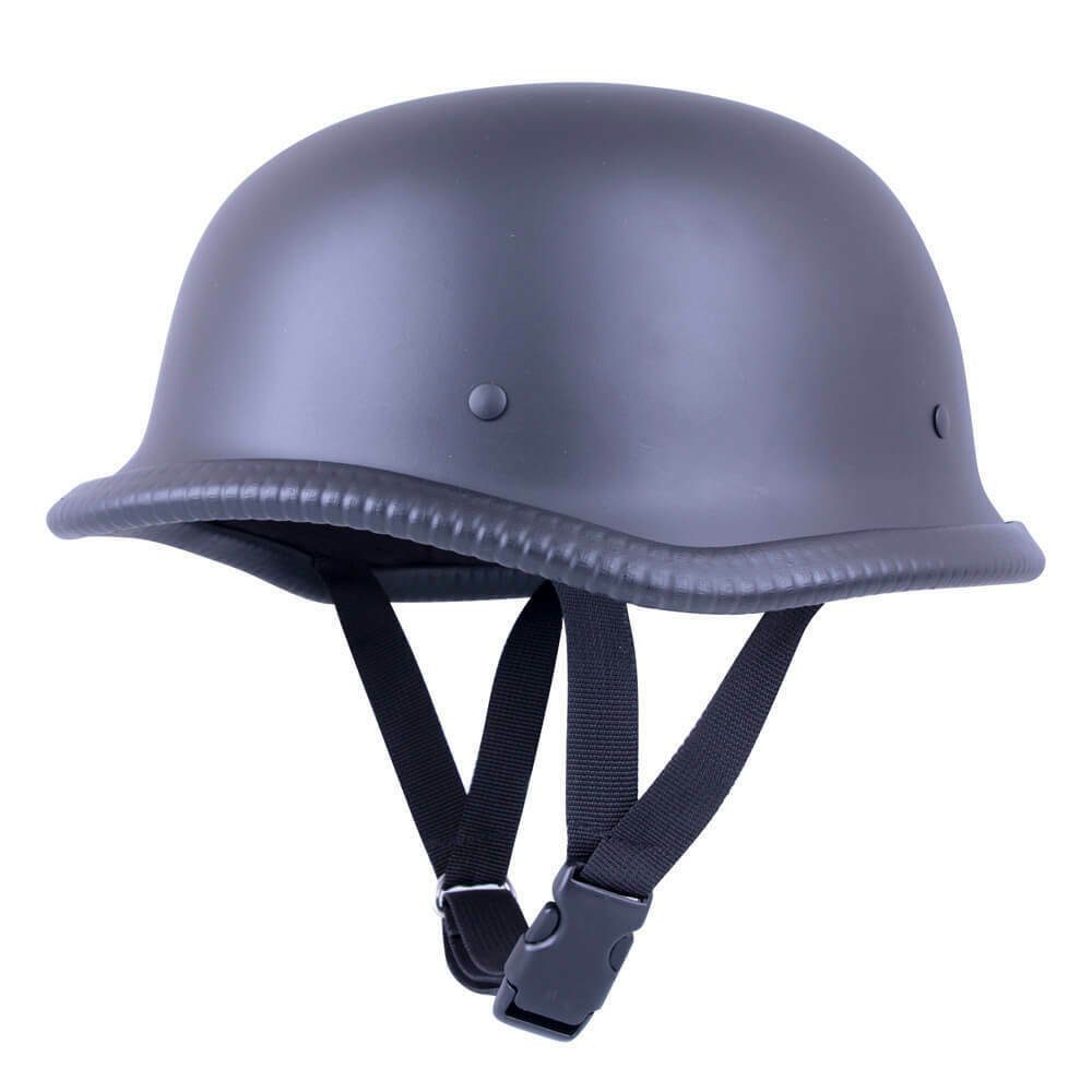 Alpha Speeds Motorradhelm Matt Schwarz Motorradhelm Deutsche Halbschale ...