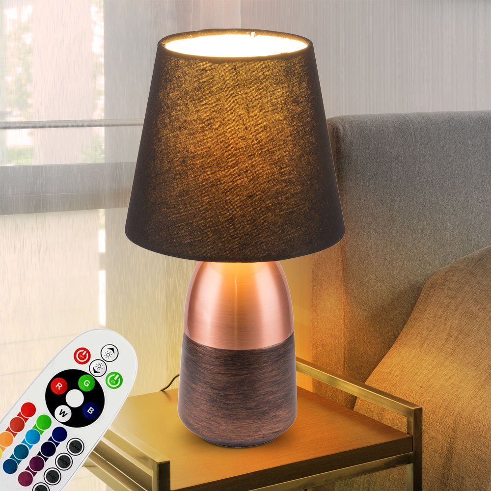 Etc Shop Tischleuchte Tisch Leuchte Dimmer Wohn Zimmer Fernbedienung
