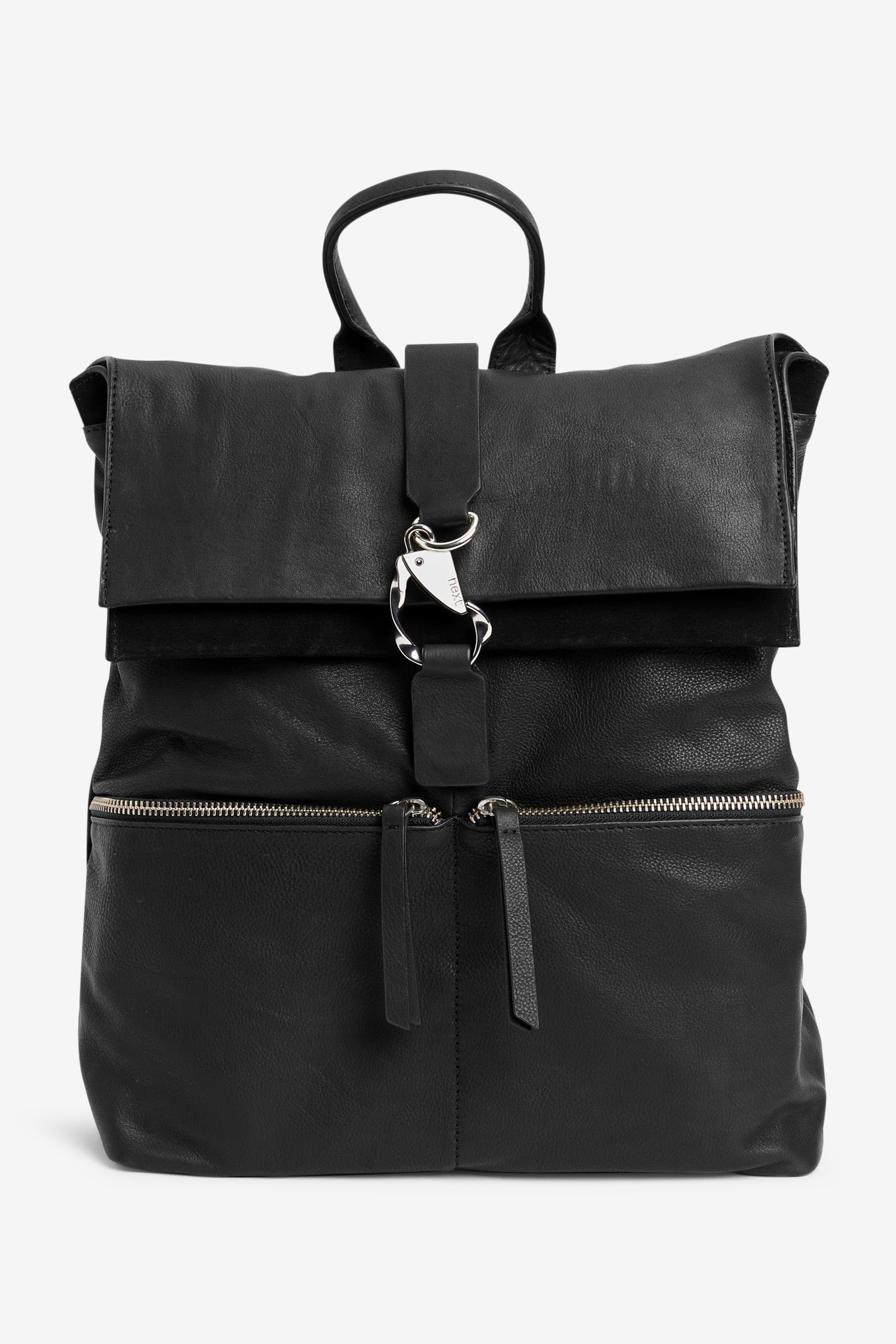 Next Rucksack Lederrucksack mit Metalldetails