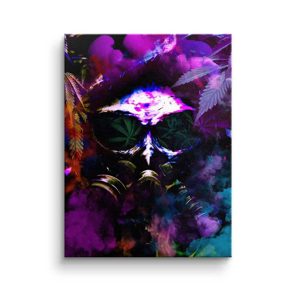 Dotcomcanvas® Leinwandbild Premium Leinwandbild Pop Art Cannabis
