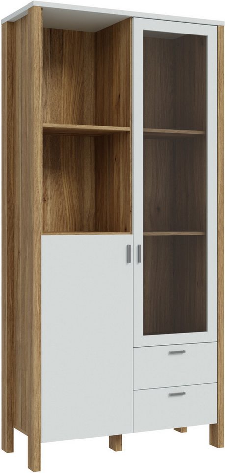 Forte Vitrine Saitama Stauraumvitrine Standvitrine Stauraumschrank