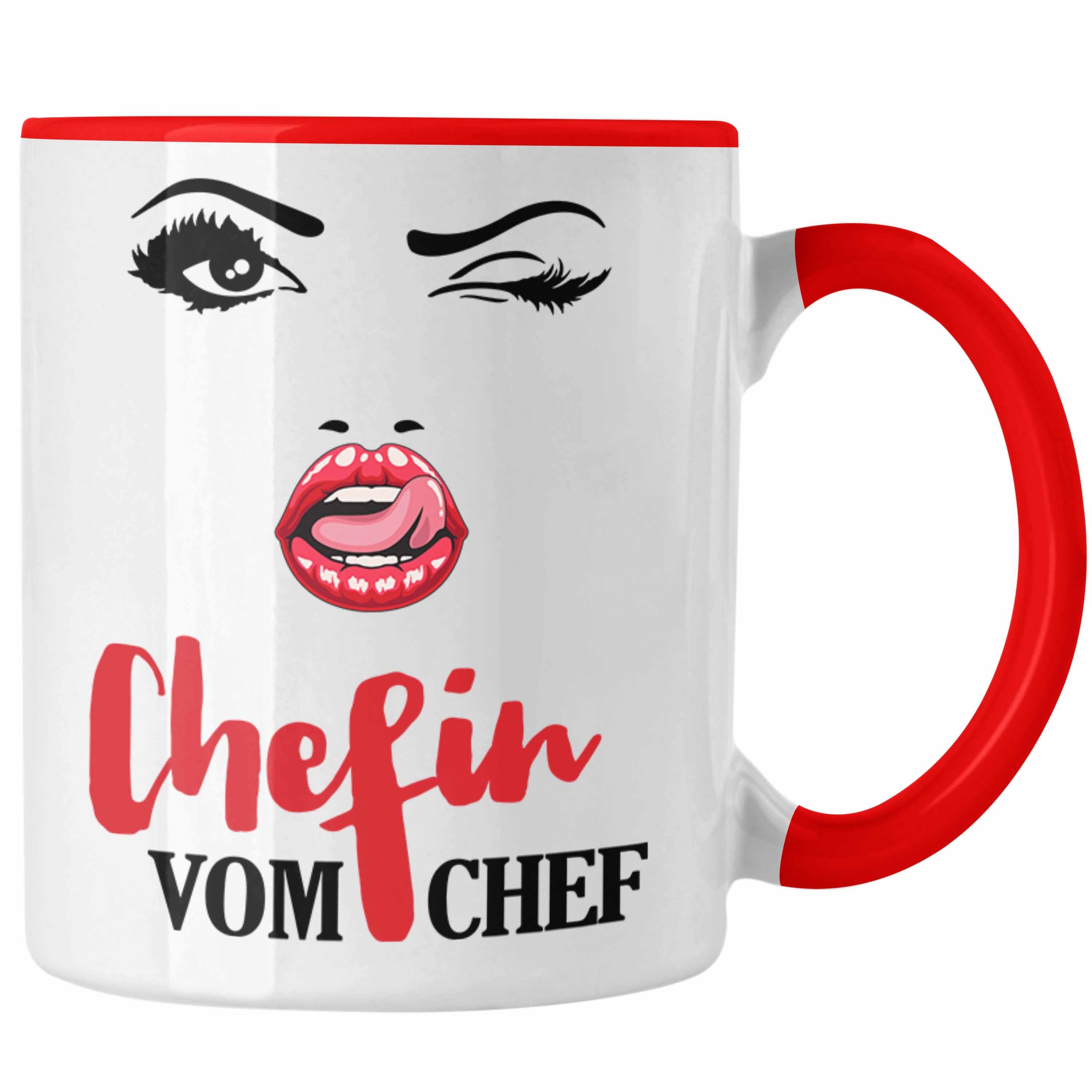 Trendation Tasse Trendation - Chefin Vom Chef Tasse Geschenk Ehefrau ...
