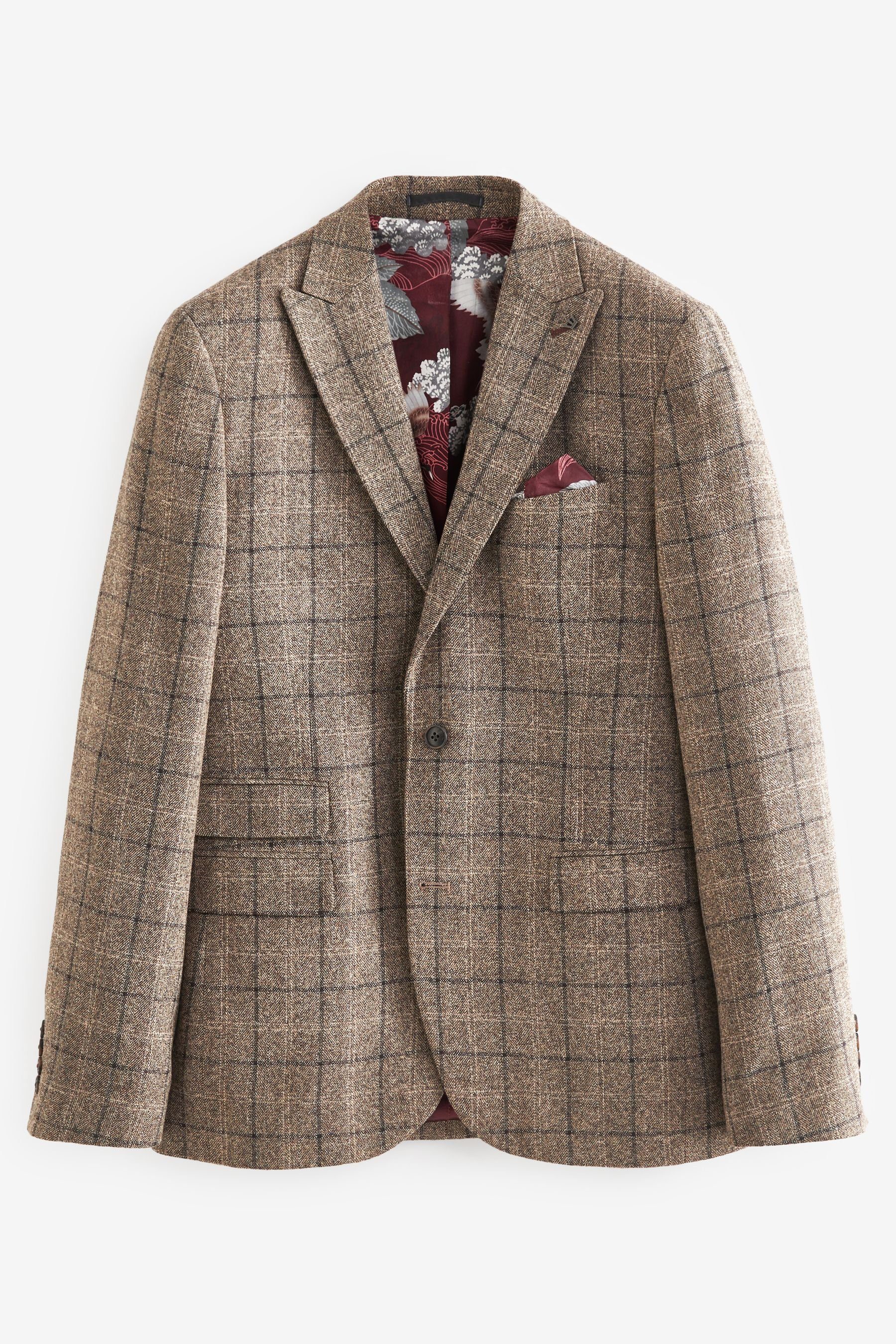 Next Baukastensakko Slim Fit Anzugsakko Mit Karomuster 1 Tlg Mode